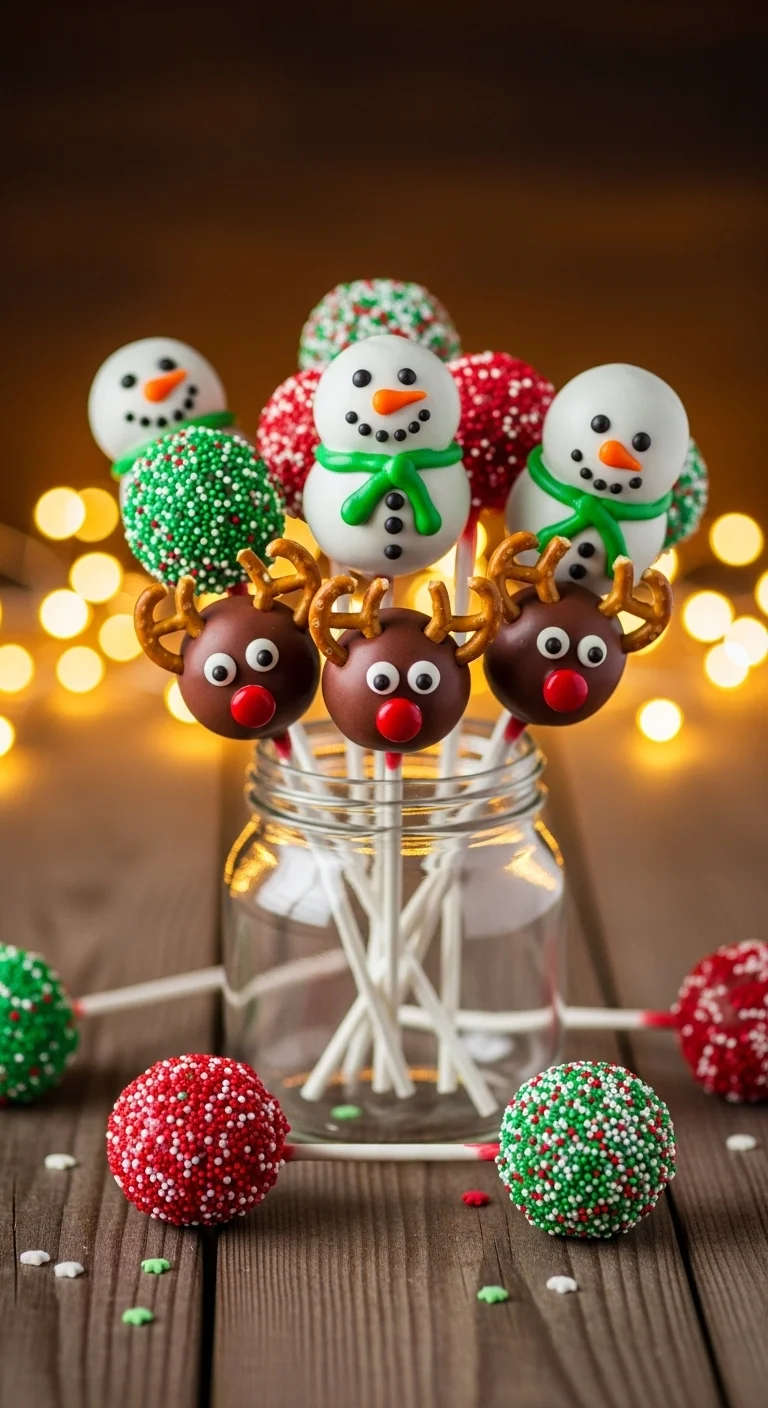 22 Cute Christmas Cake Pops Kids Can’t Stop Eating - Taste Dreams